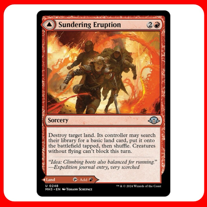 [MTG] Sundering Eruption [MH3] [RED] [UNCOM] [NORMAL] [ENG] (การ์ดเมจิค ...