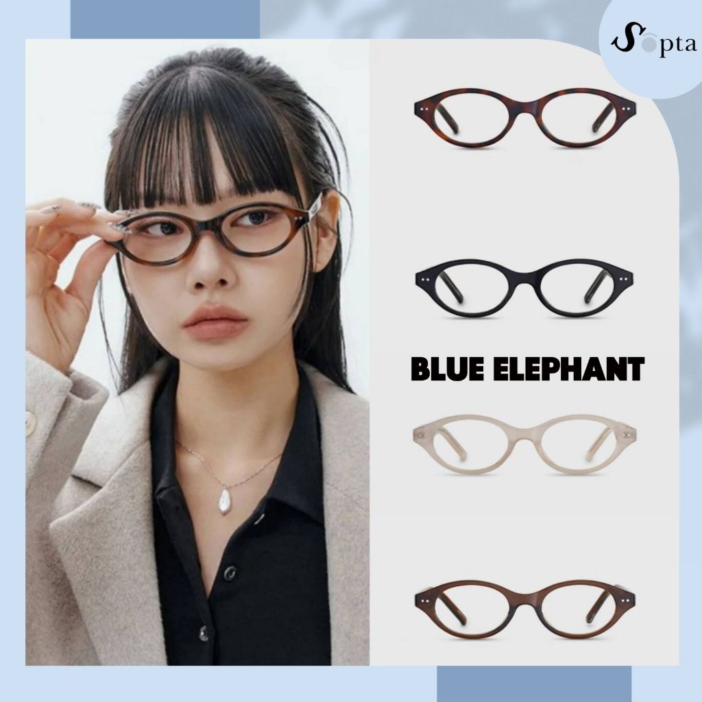 (พร้อมส่ง ไม่ต้องรอพรี🇰🇷) แว่นตา แว่น Blue elephant รุ่น BAE | Shopee ...