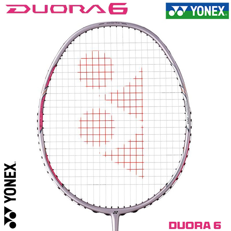 Yonex DUORA 6 ไม้แบดมินตันคาร์บอนแท่งเดียว G54U 26-30lbs ปอนด์ 83 กรัมผลิตในญี่ปุ่นพร้อมแพ็คฟรี ...