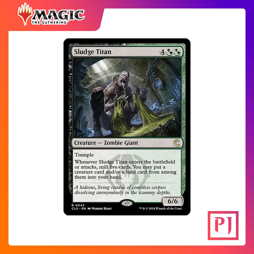 [MTG] Sludge Titan [CLU] [MULTI] [RARE] [NORMAL] [ENG] (การ์ดเมจิค / Magic the Gathering ...