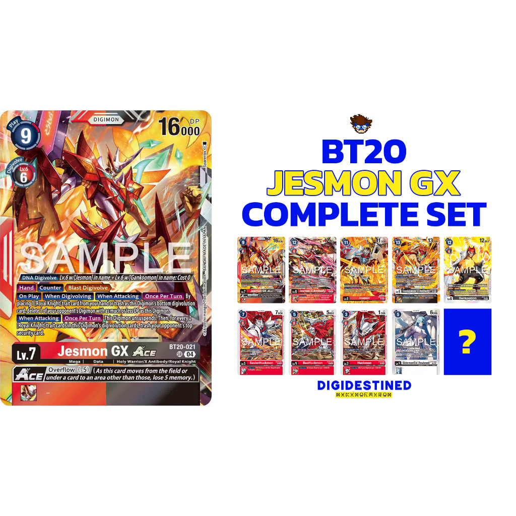 [Digimon] Jesmon GX PlaySet BT20 Digimon Card การ์ดสะสมดิจิม่อน ร้านDDN ...