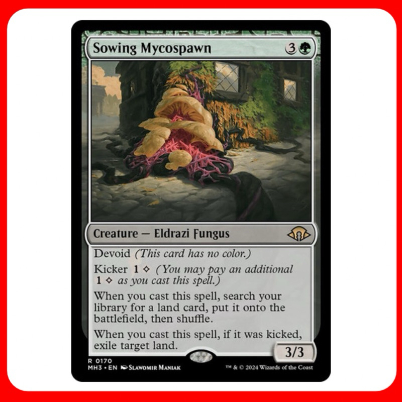 [MTG] Sowing Mycospawn [MH3] [GREEN] [RARE] [NORMAL] [ENG] (การ์ดเมจิค ...