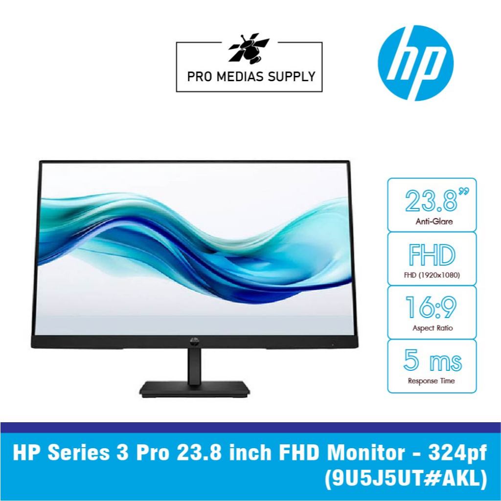 HP Series 3 Pro 23.8 inch FHD Monitor - 324pf (9U5J5UT#AKL) | Shopee Thailand