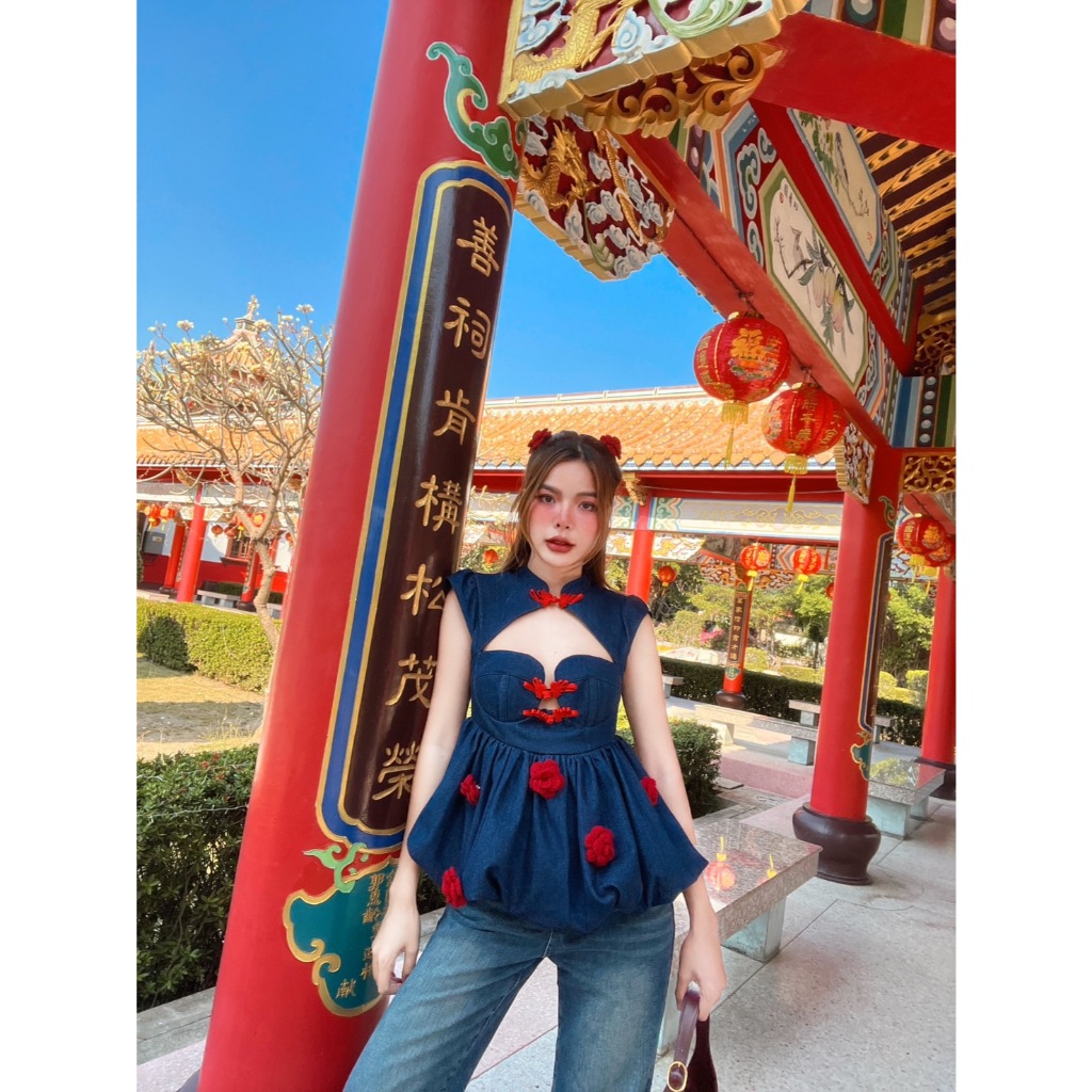 เสื้อยีนตรุษจีน พรี 10-14วัน pitcha-พิชชา | Shopee Thailand