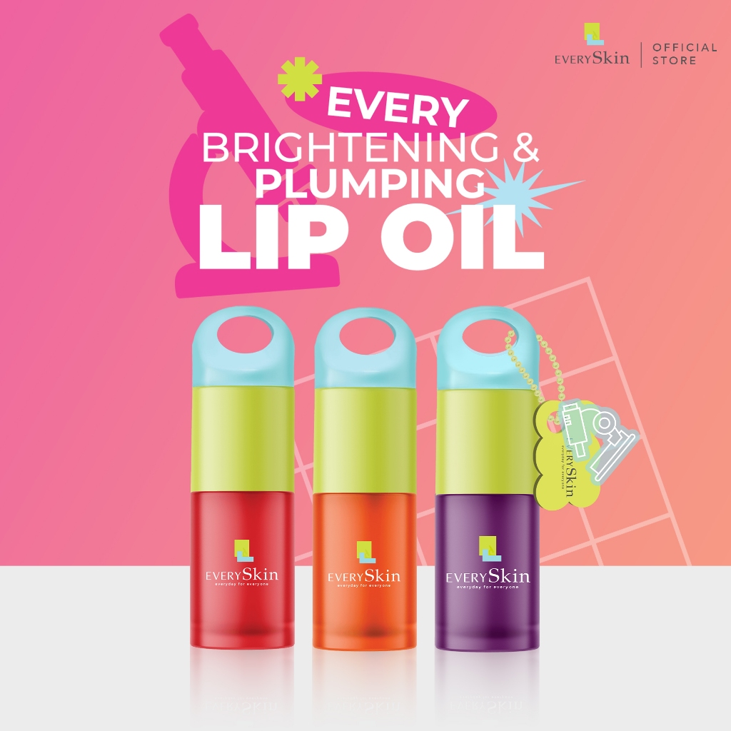 EverySkin Every Brightening & Plumping Lip Oil เอเวอรี่สกิน เอเวอรี่ ไบรท์เทนนิ่ง & พลัมปิ้ง ลิป ...