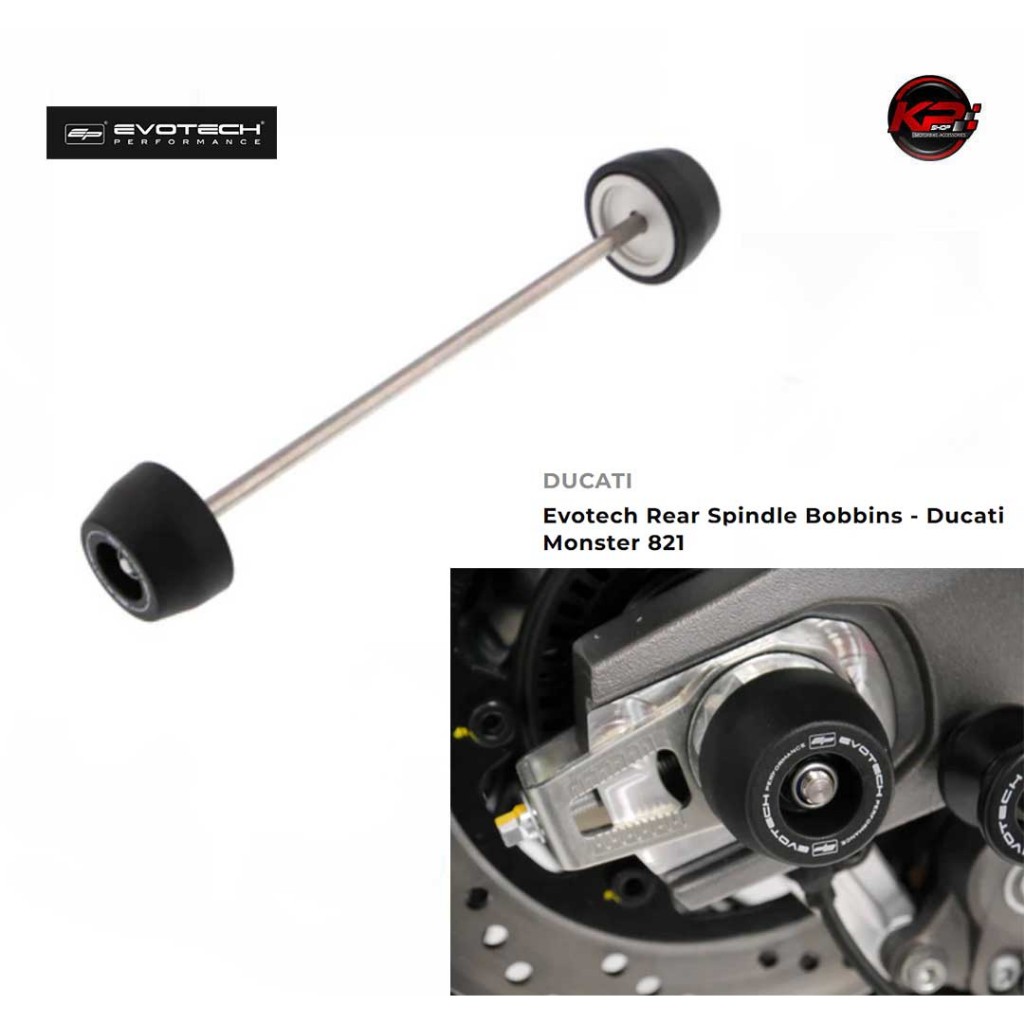 กันล้มหลัง Evotech Rear Spindle Bobbins - Ducati Monster 821 | Shopee ...
