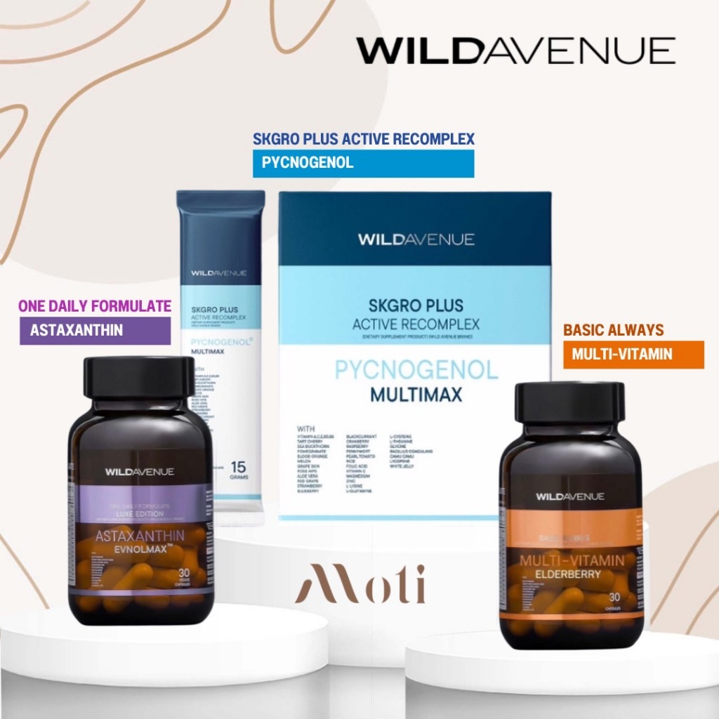 WILD AVENUE : ONE DAILY FORMULATE / SKGRO PLUS RECOMPLEX / ASIC ALWAYS ...