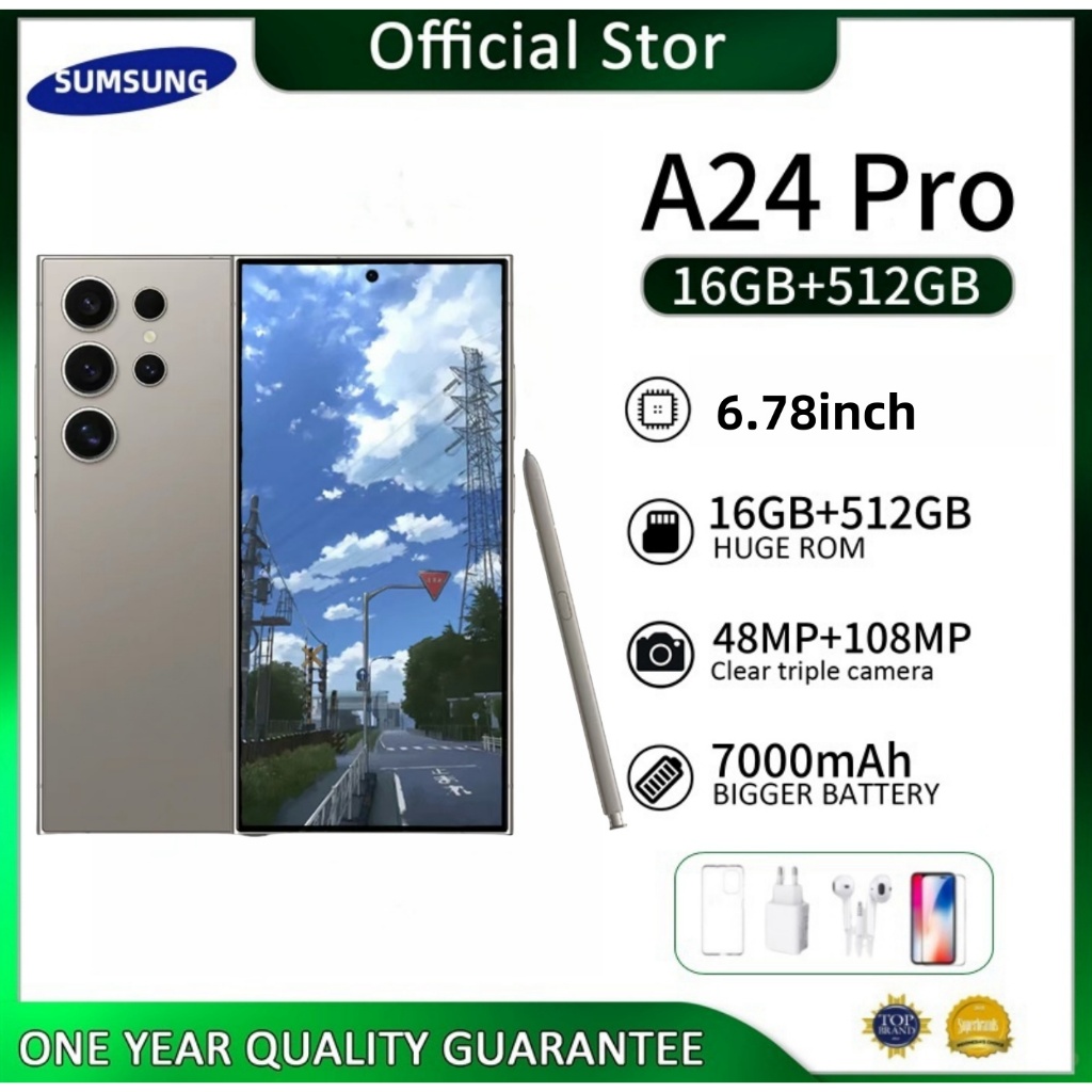 (เก็บเงินปลายทาง) Samsung A24 Pro 5G สมาร์ทโฟน 6.78 นิ้ว 16GB+512GB ...
