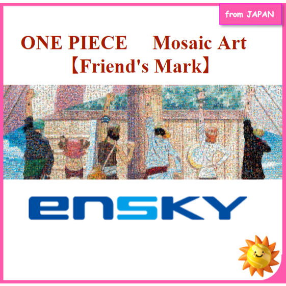 ENSKY ONE PIECE Mosaic Art (Friend's Mark) 34 x 102 cm Jigsaw Puzzle ...