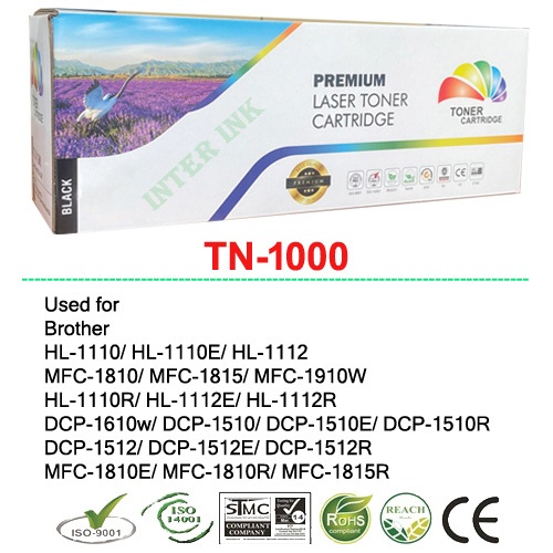 หมึก Brother MFC-1810E/ MFC-1810R/ MFC-1815R/ MFC-1910W (TN-1000) Color ...