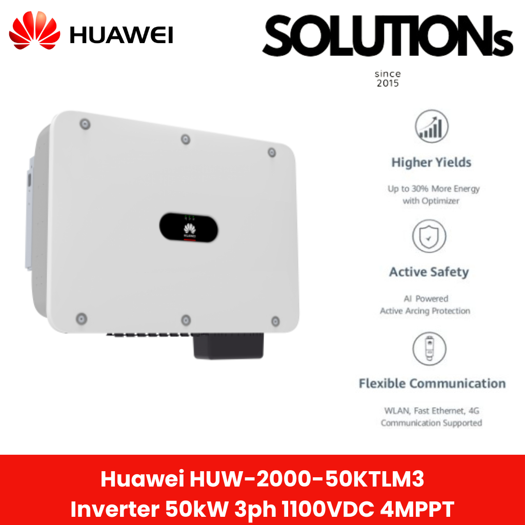 Huawei HUW-2000-50KTLM3 Inverter 50kW 3ph 1100VDC 4MPPT | Shopee Thailand