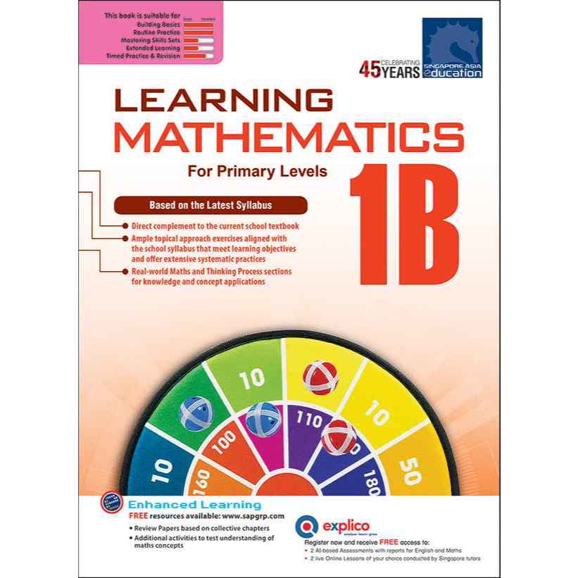 แบบฝึกหัดคณิตศาสตร์ ป.1 Learning Mathematics For Primary Levels 1B ...