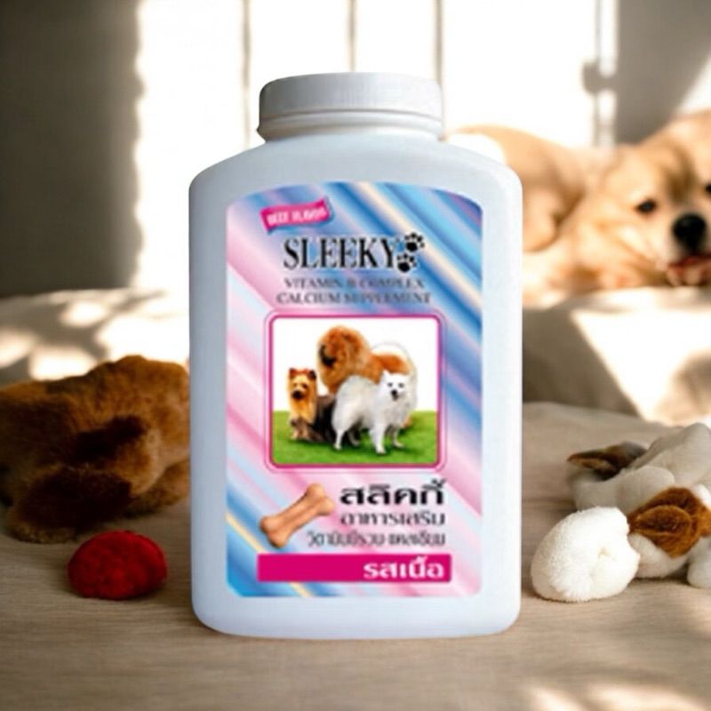 SLEEKY Vitamin B Complex & Calcium Supplement Beef Flavorสลิคกี้ อาหาร ...