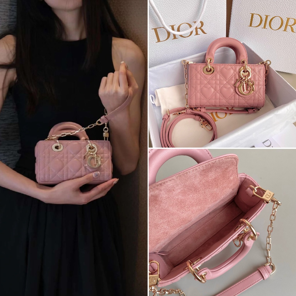Pre order ราคา7800 Dior D-Joy-bag Lady Mini Love กระเป๋าสะพายข้าง หนัง ...