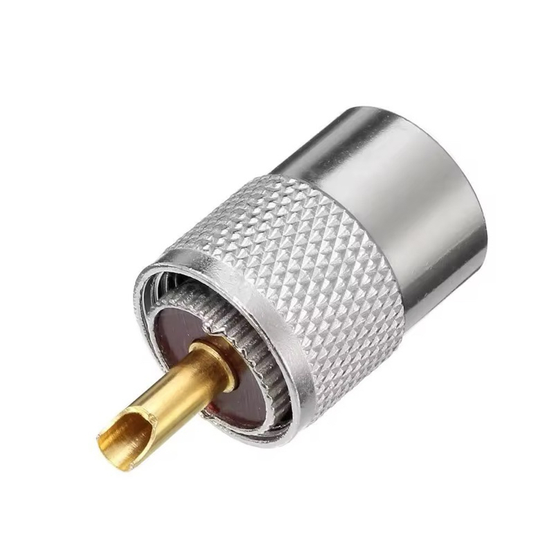 (1ตัว) ขั้วต่อสายนำสัญญาณวิทยุสื่อสาร PL259 RG58,RG8,RG142,5DFB,7DFB ...