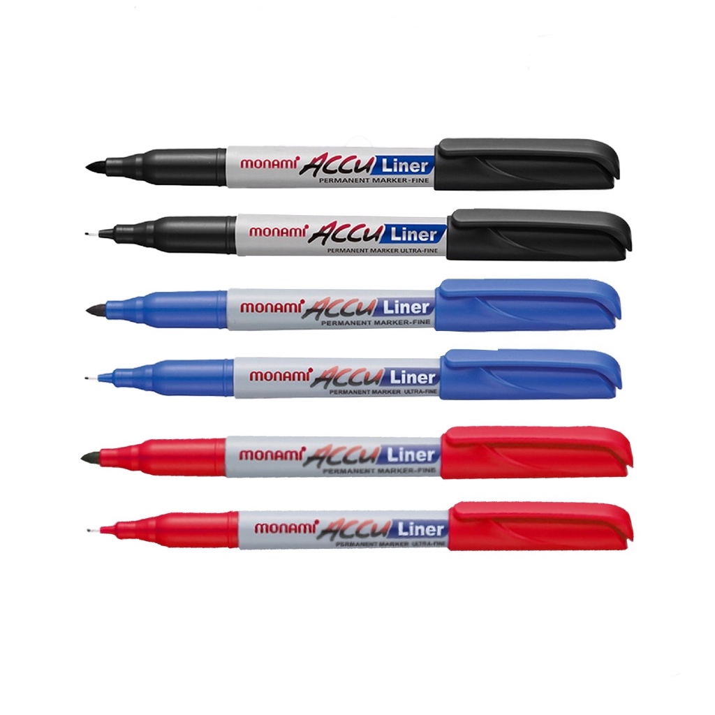 Monami Acculiner Permanent Marker I ปากกาอเนกประสงค์ | Shopee Thailand
