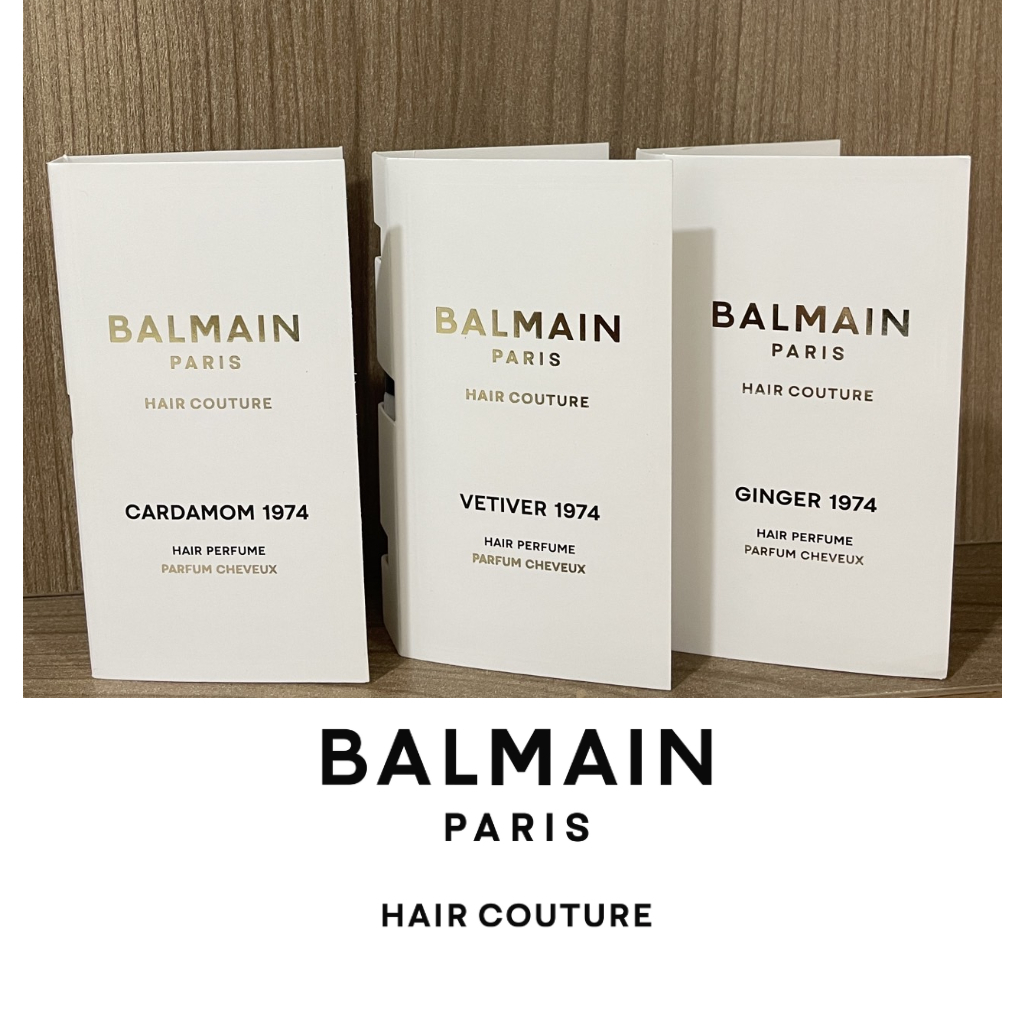 BALMAIN PARIS HAIR PERFUME - GINGER 1974 / VETIVER 1974 / CARDAMOM 1974 ...