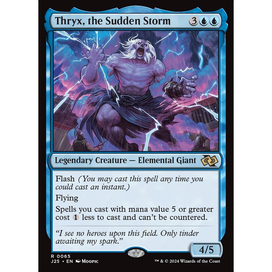 Thryx, the Sudden Storm J25 Foundations Jumpstart การ์ด Magic the Gathering [MTG] ของแท้ ...