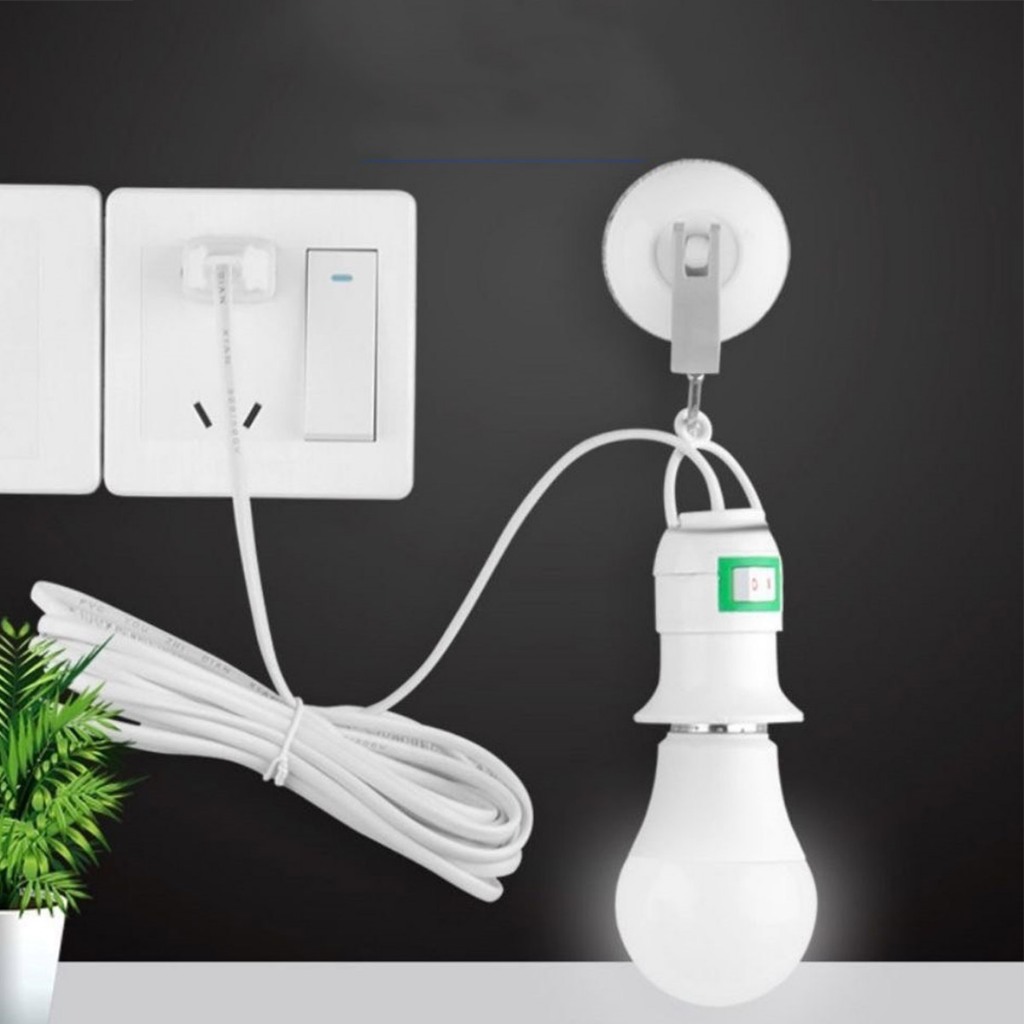 NEOBEE โคมไฟสายยาว E27 LED แสงขาว แสงวอร์ม เสียบไฟใช้ได้เลย รุ่นDX-5+NB ...