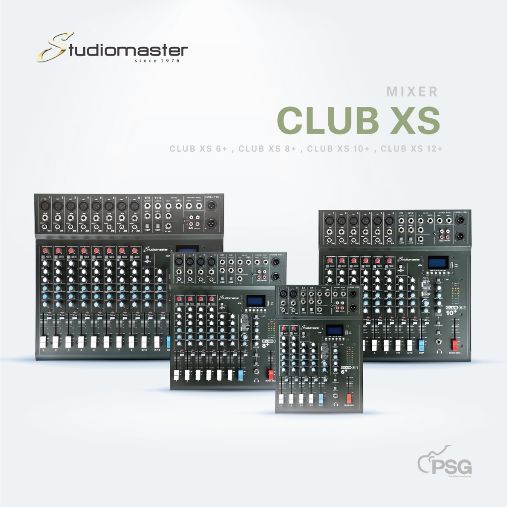 STUDIOMASTER : CLUB XS 6+ 8+ 10+ 12+ MIXER SERIES | Shopee Thailand