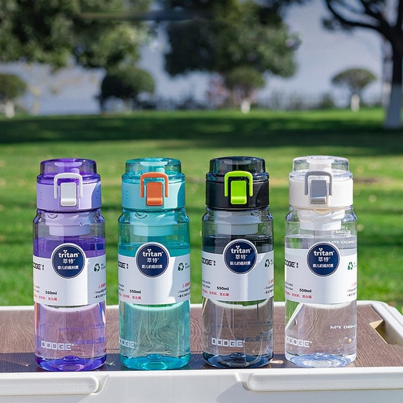 DODGE แก้วน้ำ 550ml tritan แก้วน้ำพลาสติกทนความร้อน แก้วน้ำนักเรียน ขวดน้ำกีฬาแบบพกพา ตะแกรงกรอง ...