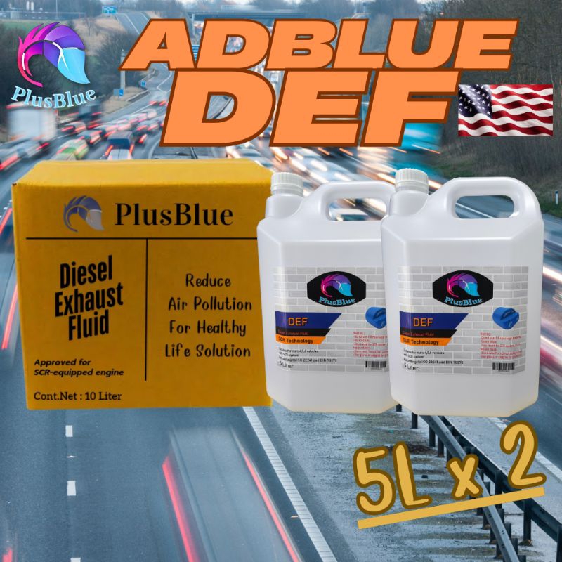 น้ำยาบำบัดไอเสีย Adblue/DEF น้ำยาแอดบลูขนาด10ลิตร (5L*2 gallon ...