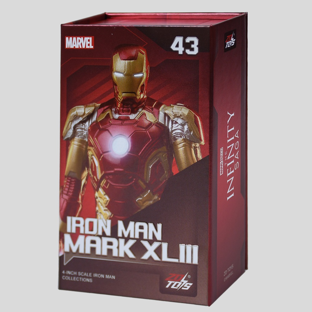 (ลิขสิทธิ์แท้) Set 4-inch Iron Man MK1-7 / MK42/MK43/MK45/MK46/MK50/Mk85 จาก ZD TOYS MARVEL ...