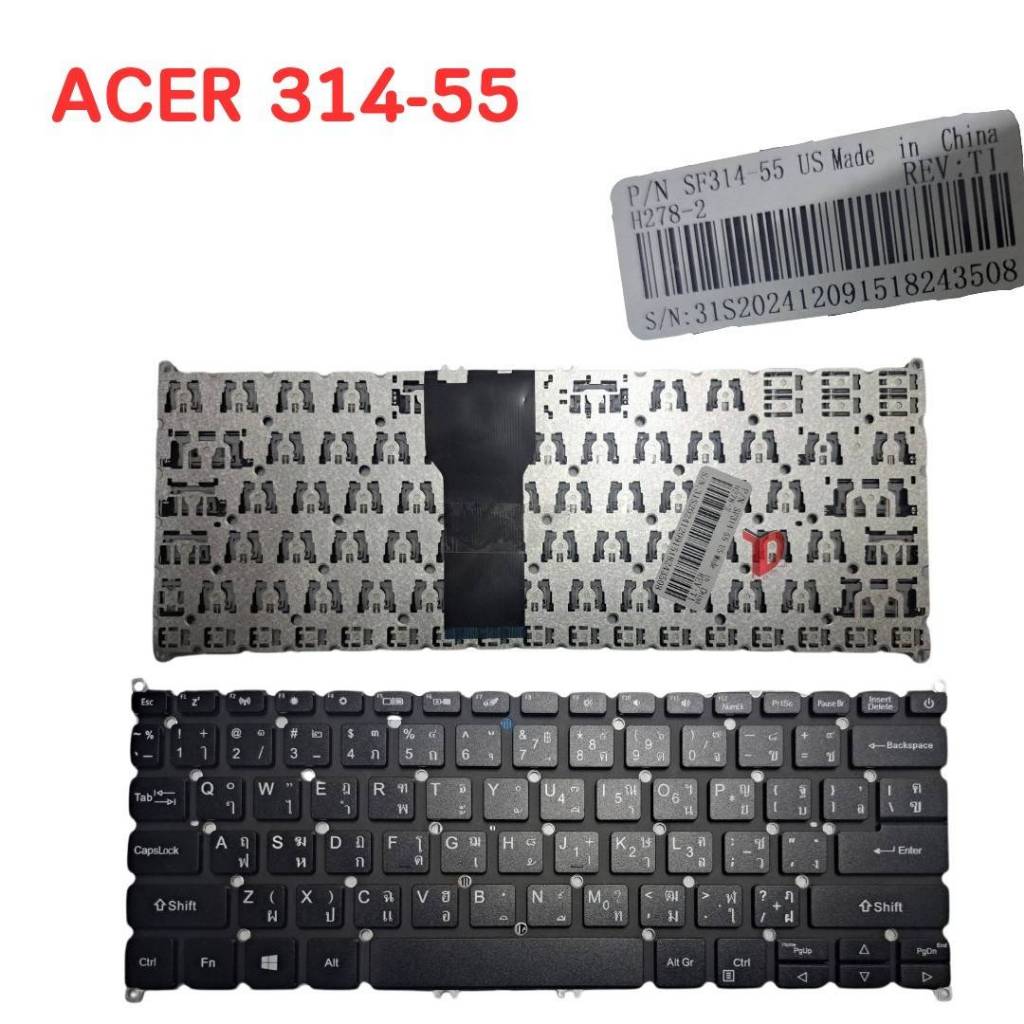 KEYBOARD ACER SWIF3 SF314-54 ใช้ได้กับรุ่น Acer SWIF 3 SF314-54 ASPIRE ...