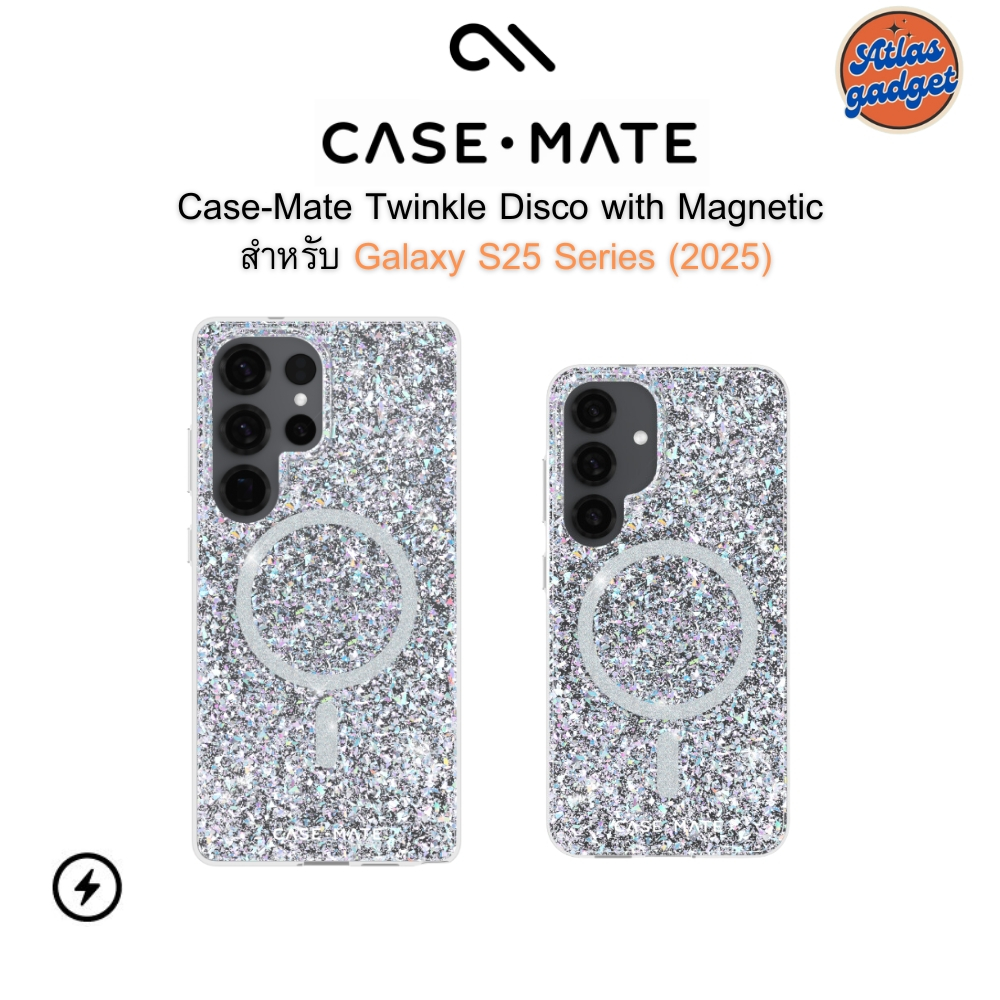 Case-Mate Twinkle Disco with Magnetic - เคส Galaxy S25 / S25+ /S25 Ultra ลายกลิตเตอร์ Crystal ...