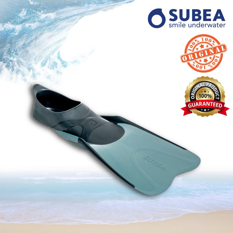 ตีนกบ/ฟินดำน้ำตื้นสำหรับผู้ใหญ่ รุ่น FF 100 (สีเทา Grey Blue/สีฟ้า ...