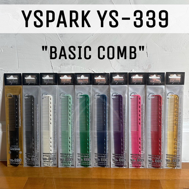 (พร้อมส่ง/ของญี่ปุ่นแท้ราคาถูกที่สุด) YS Park YS-339 Signature Cutting Comb (180mm) หวีตัดผม หวี ...