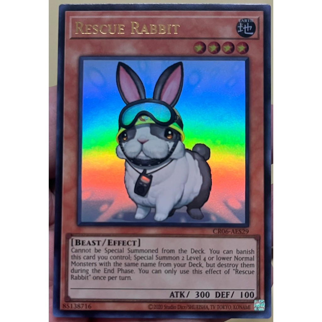 Yugioh Asia-Eng [CR06-AE097] Rescue Rabbit (Ultra Rare) การ์ดยูกิแท้ถูก ...