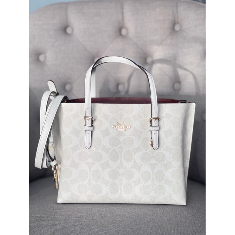 COACH C4250 MOLLIE TOTE 25 IN SIGNATURE CANVAS รุ่น: C4250 ขนาด : 11 1/ ...