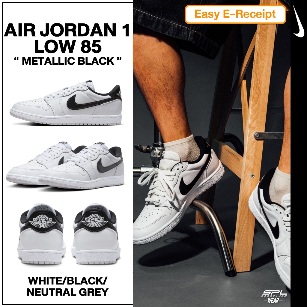 Nike ไนกี้ รองเท้าผ้าใบ รองเท้าลำลอง ND UX Air Jordan 1 Low 85 Metallic ...