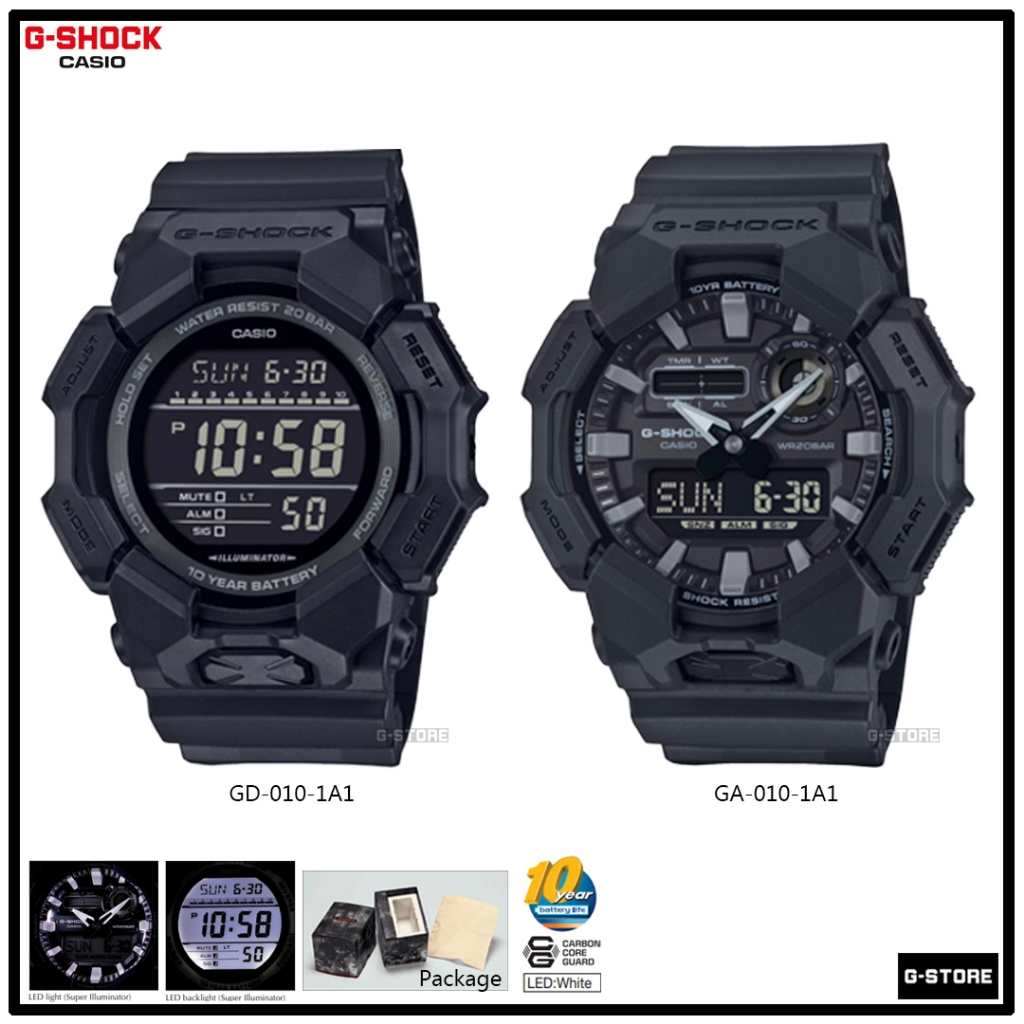 G-SHOCK รุ่น / GA-010 / GD-010 / GA-010-1A1 / GD-010-1A1 รับประกัน 1 ปี | Shopee Thailand