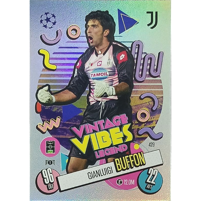 Gianluigi Buffon Match Attax 24/25 Vintage Vibes Legend Card # 429 ...