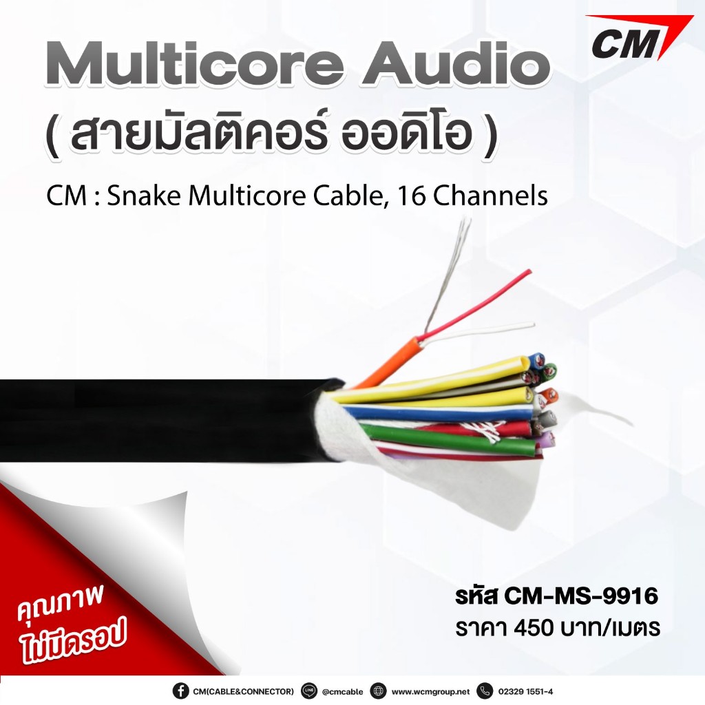 Snake Multicore Cable, 16 Channel (60-100เมตร) | Shopee Thailand