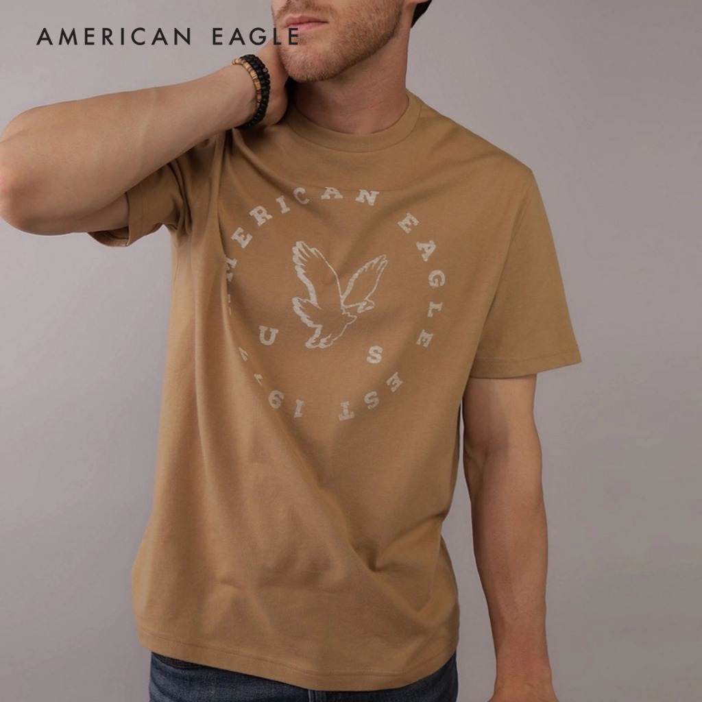 American Eagle Logo Graphic T-Shirt เสื้อยืด ผู้ชาย กราฟฟิค (NMTS 017 ...