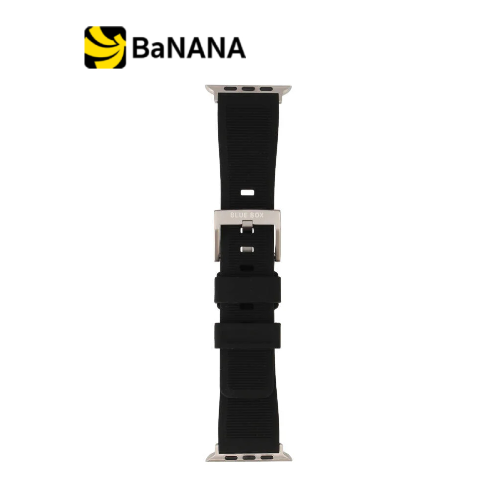 Blue Box สาย Apple Watch Strap Series 6,7,8,9,SE1,SE2,Ultra (44/45/49mm) Rubber Blackish Green ...