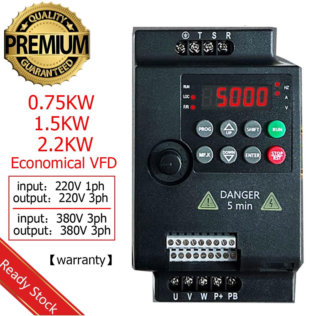220V/380V Economical VFD Variable Frequency Drive Converter Inverter 0.75KW/1.5KW/2.2KW Motor ...