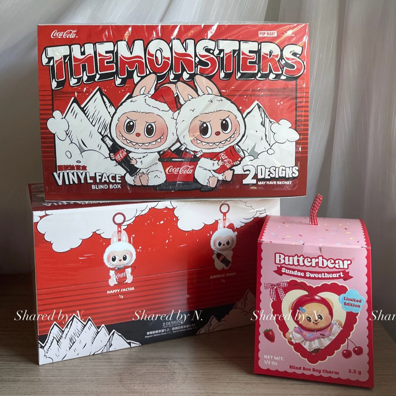 กล่องเปล่า boxใหญ่ BUTTERBEAR / LABUBU COCA COLA / CRYBABY CRYING AGAIN ...