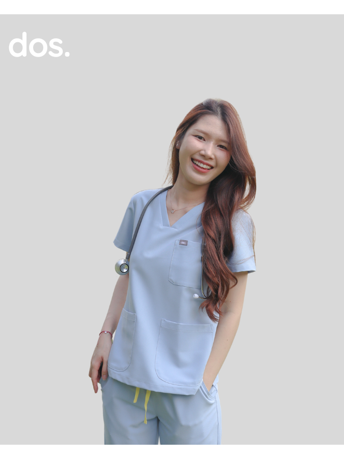 dos.scrubs - [Proud collection] ชุดสครับแพทย์ พยาบาล สี Daphne Blue ...