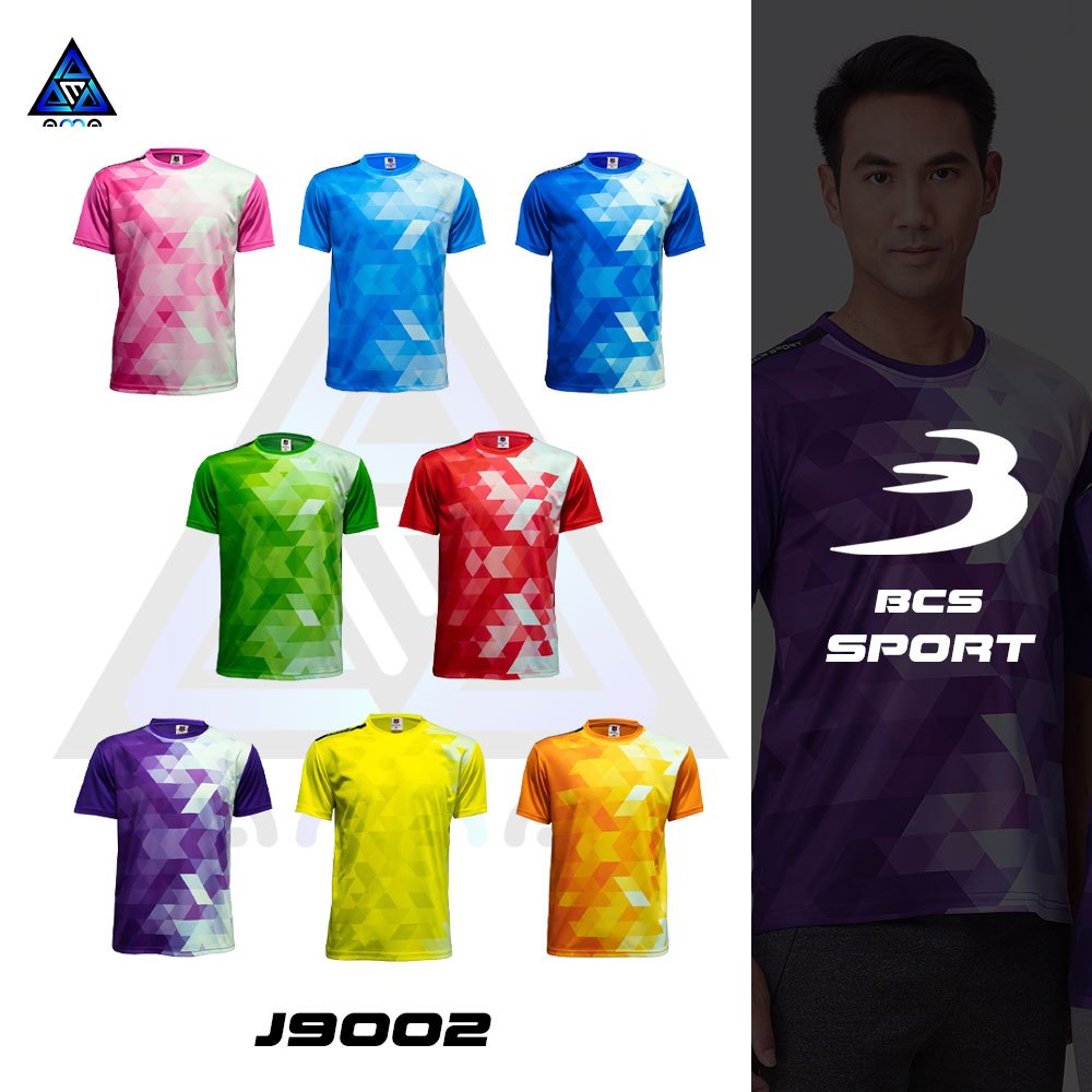 BCS SPORT เสื้อกีฬาพิมพ์ลายคอกลม รหัส J9002 ของแท้100% | Shopee Thailand