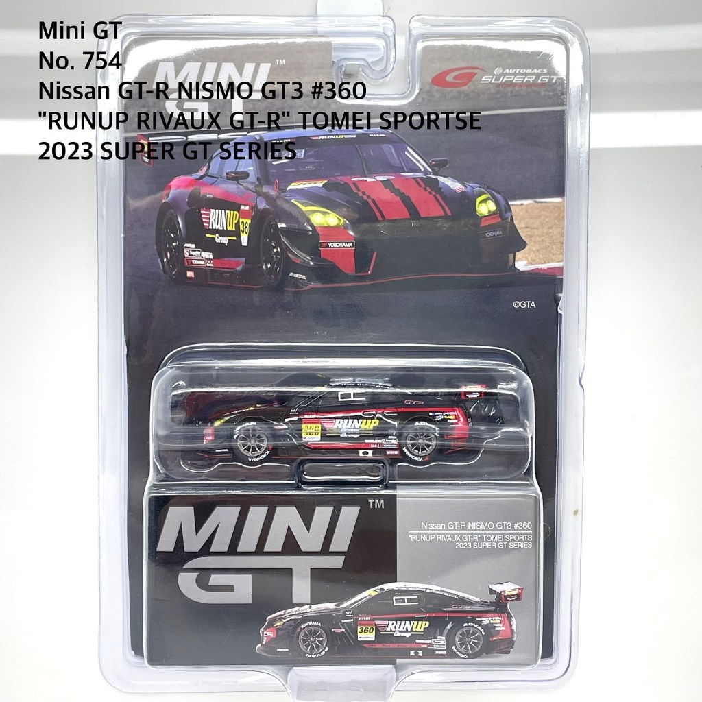 Mini GT No. 754 Nissan GT-R NISMO GT3 #360 “RUNUP RIVAUX GT-R” TOMEI ...