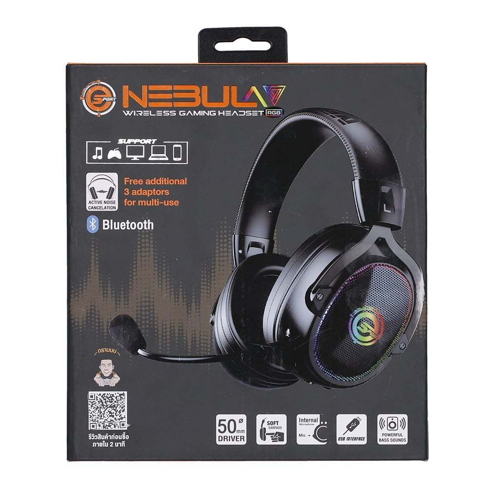 💥 NEBULA 💥 Neolution Gaming Headset Wireless หูฟังเกมมิ่ง ไร้สาย มี ...