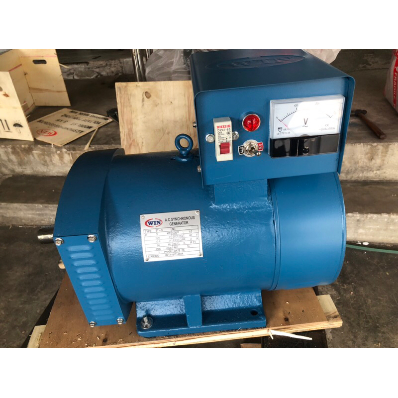 🔥โค้ดINC3LEL3ลด30฿ไดนาโมปั่นไฟ ขนาด 2 หรือ 3 กิโลวัตต์ Generator ยี่ห้อ WIN รุ่นST-2KW/ST-3KW ...