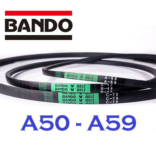 สายพาน BANDO V-BELT A50- A59 ร่อง A (12.7 มม.) สายพานร่องวี A50 A51 A52 ...