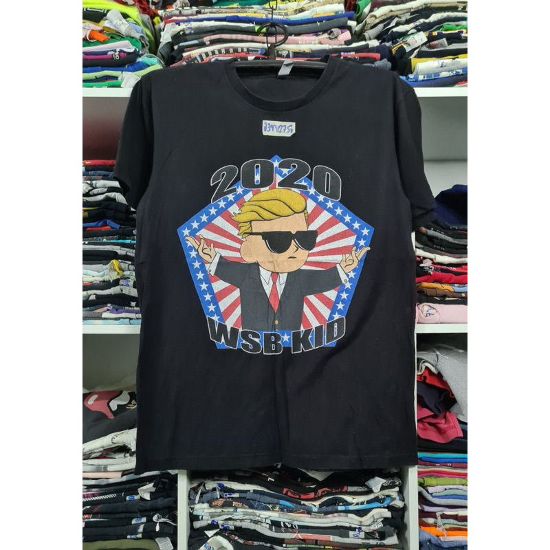เสื้อ Trump Wsb kid ลายปั่น (M) ป้าย NEST LEVEL | Shopee Thailand