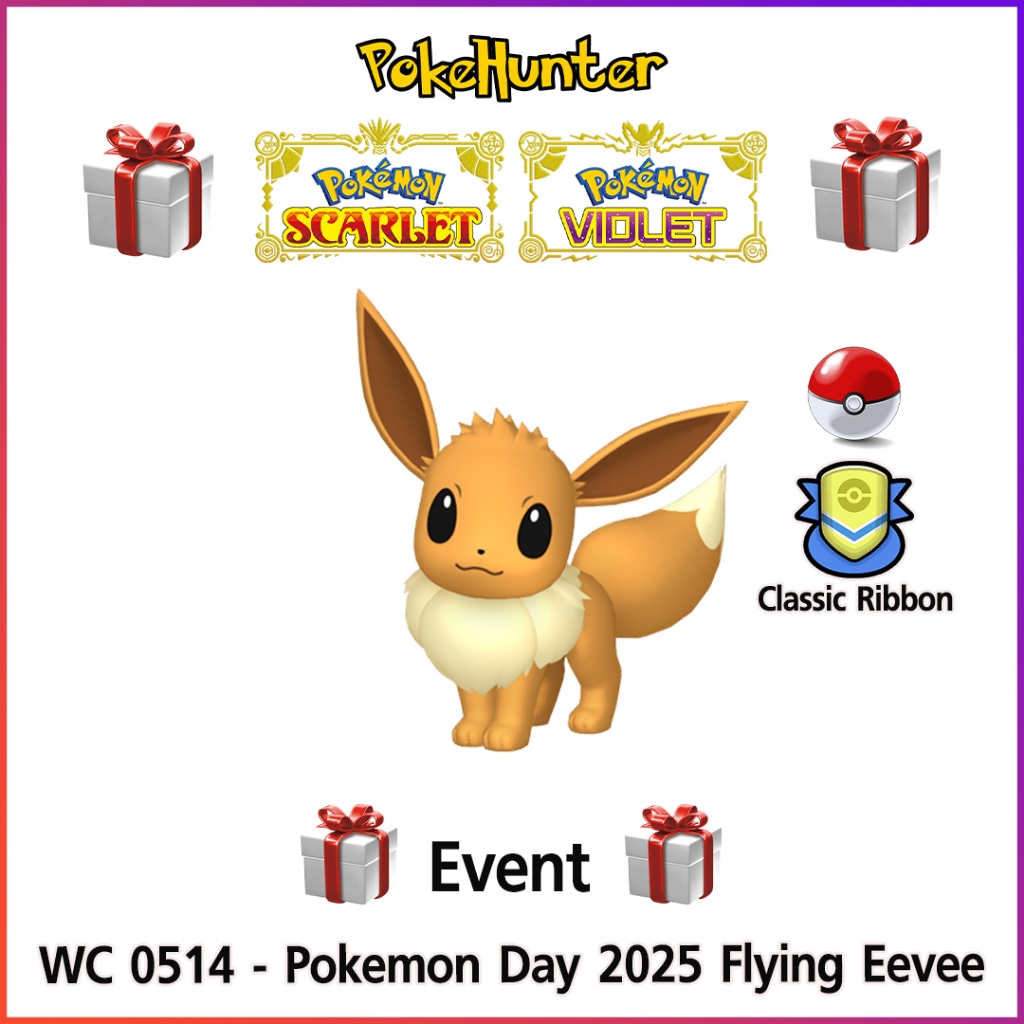 Pokemon Scarlet & Violet 🎁 Event 🎁 WC 0514 - Pokémon Day 2025 Flying ...