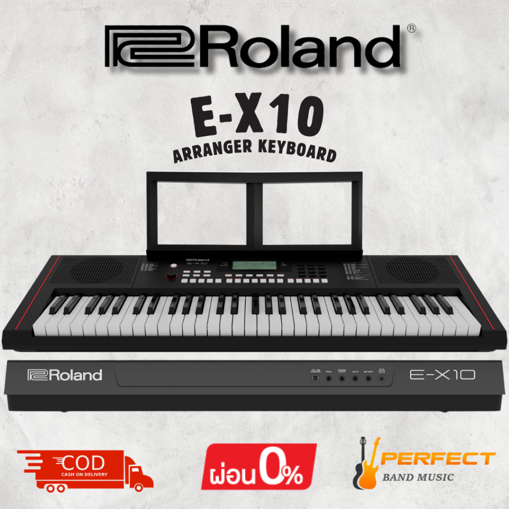 คีย์บอร์ดไฟฟ้า Roland E-X10 Arranger Keyboard Keys:61 [ผ่อน 0% 10เดือน ...